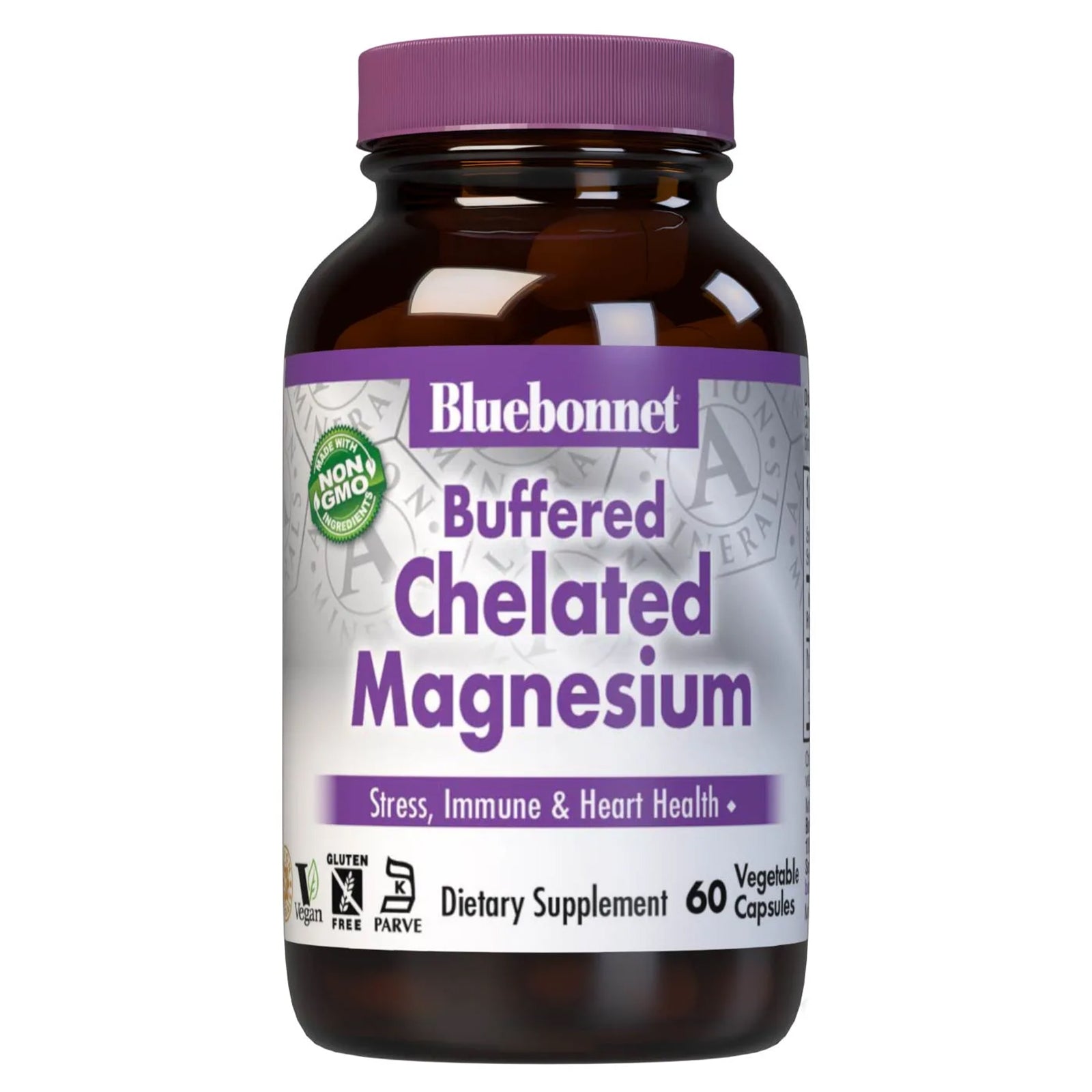 Bluebonnet Buffered Chelated Magnesium 200 mg 60 Veg Capsules ...