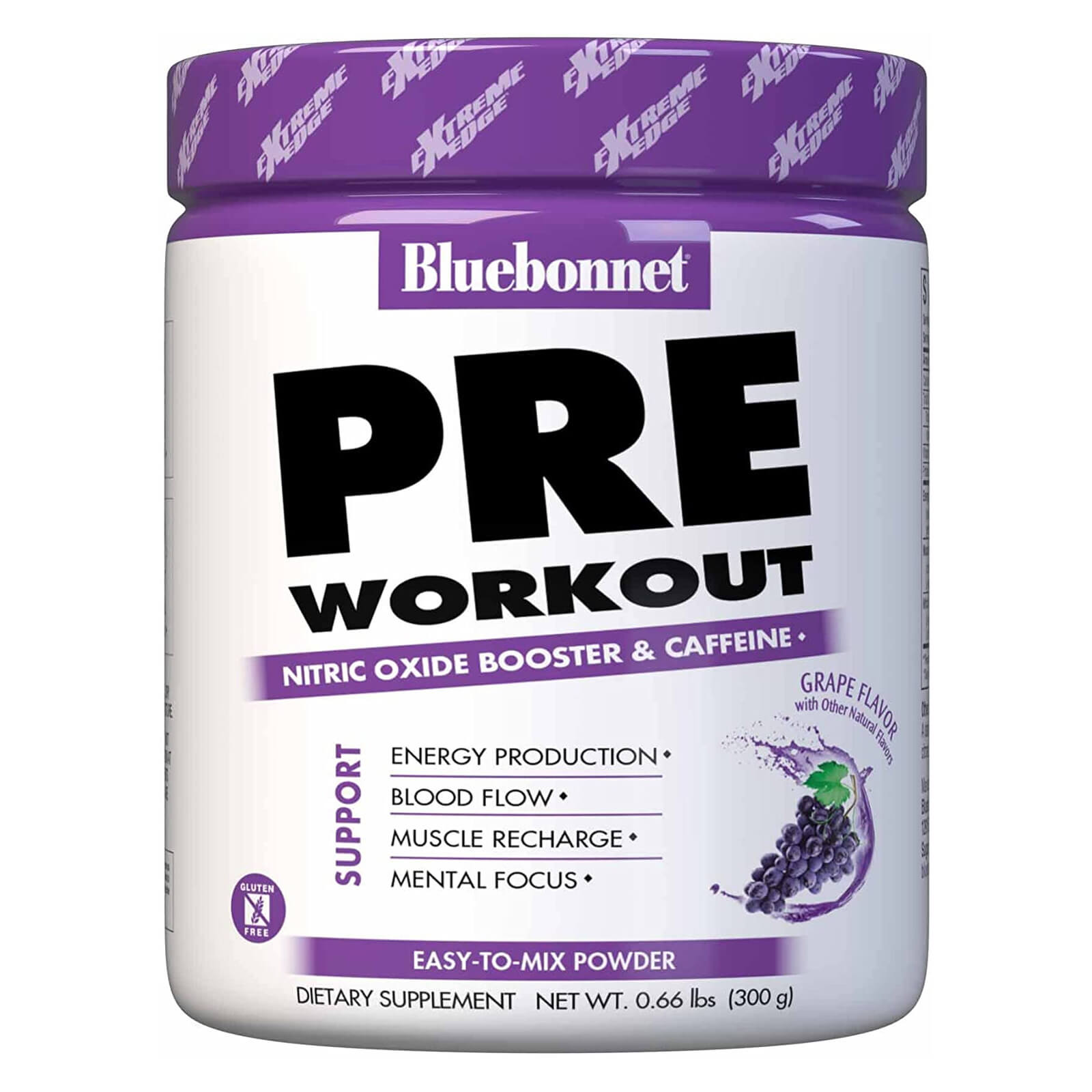 Bluebonnet Extreme Edge Pre Workout Grape .66 lbs Powder – Nutrition ...