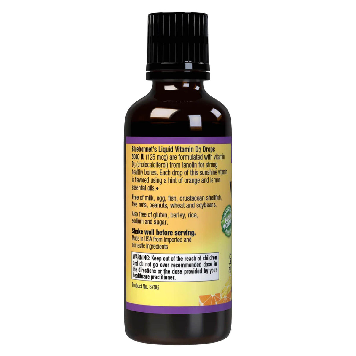 Bluebonnet Liquid Vitamin D3 Drops 5000 IU – NutritionCentral.com