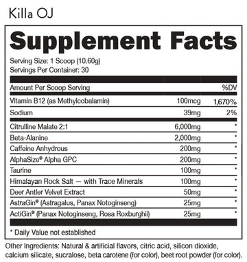 Bucked Up Pre-Workout – Nutrition Central