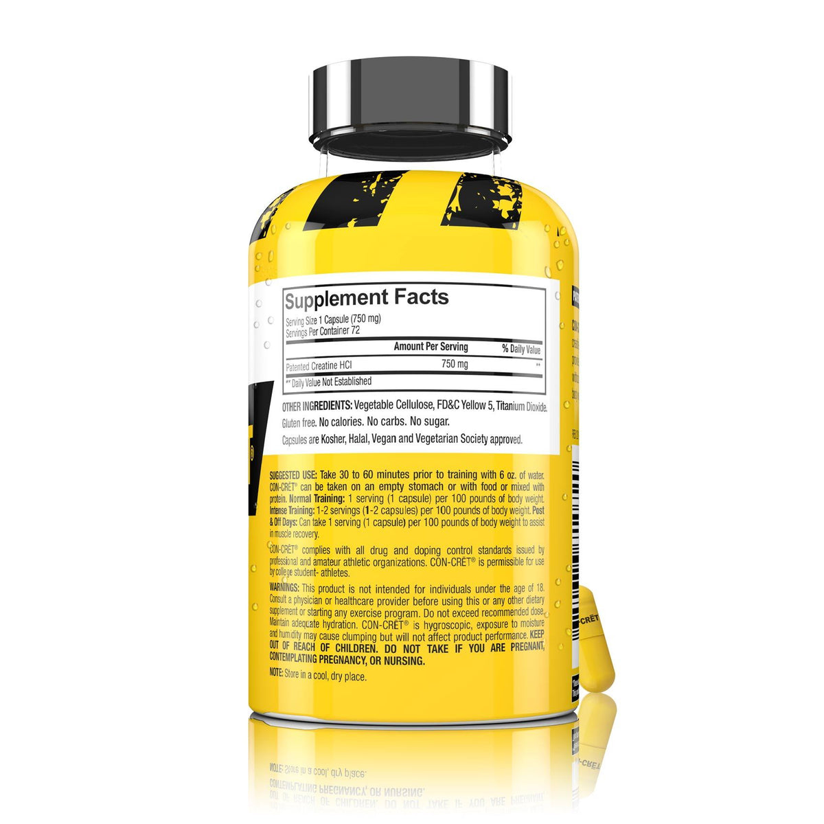 CON CRET® PATENTED CREATINE HCl® CAPSULES – NutritionCentral.com