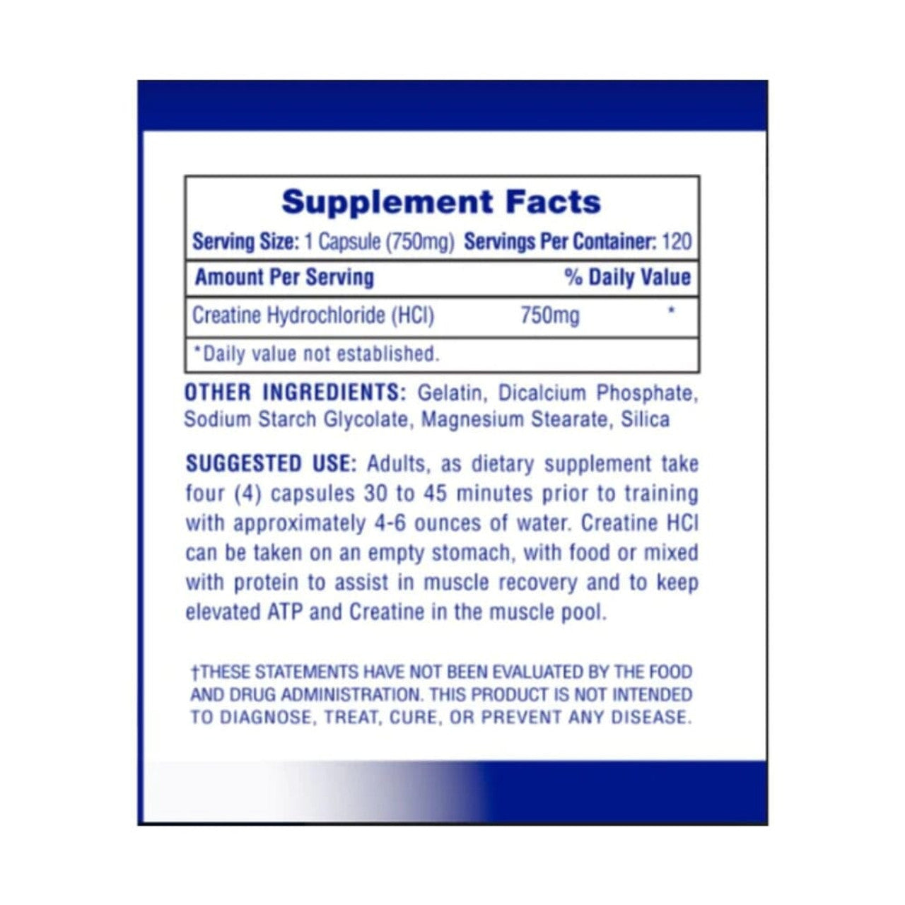 CREATINE HCL – Nutrition Central