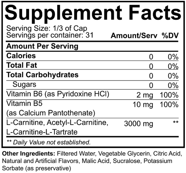 Nutrakey L-Carnitine 3000 – Nutrition Central